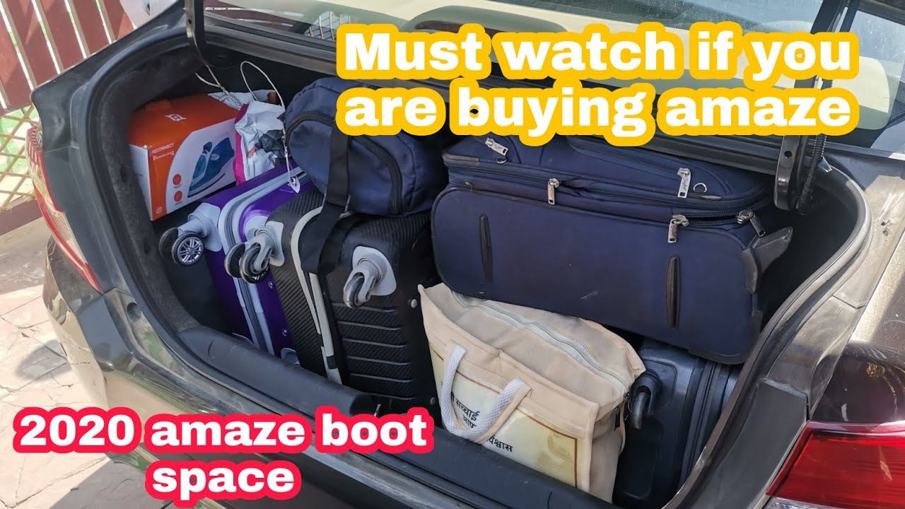2020 Honda Amaze | Biggest boot in segment 420 liters boot space ...