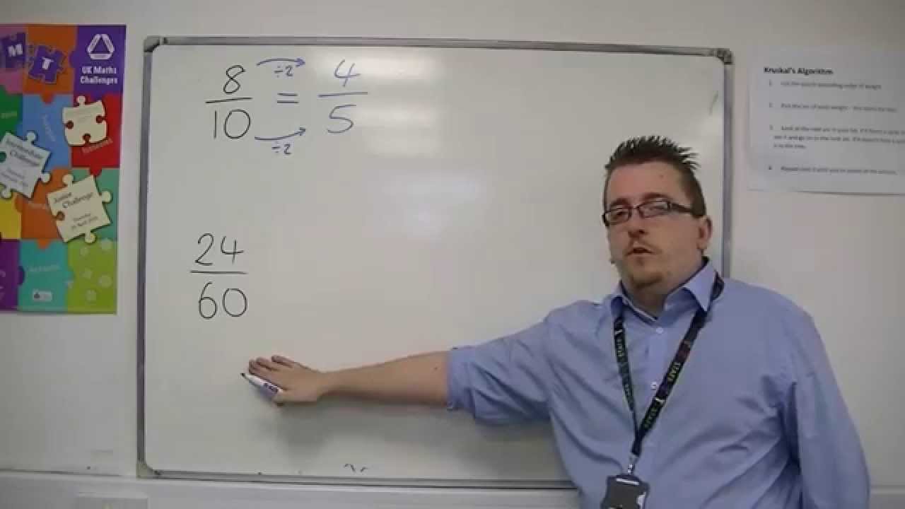 GCSE Maths from Scratch 3.03 Simplifying Fractions - YouTube