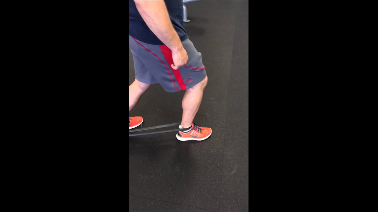 Easy self ankle mobilization technique - YouTube