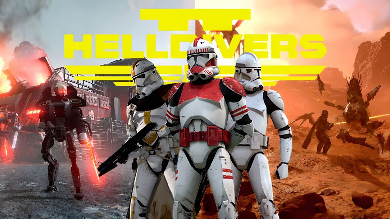 Helldivers 2 gameplay with Star Wars Mods Clone Commando Mod playing ...