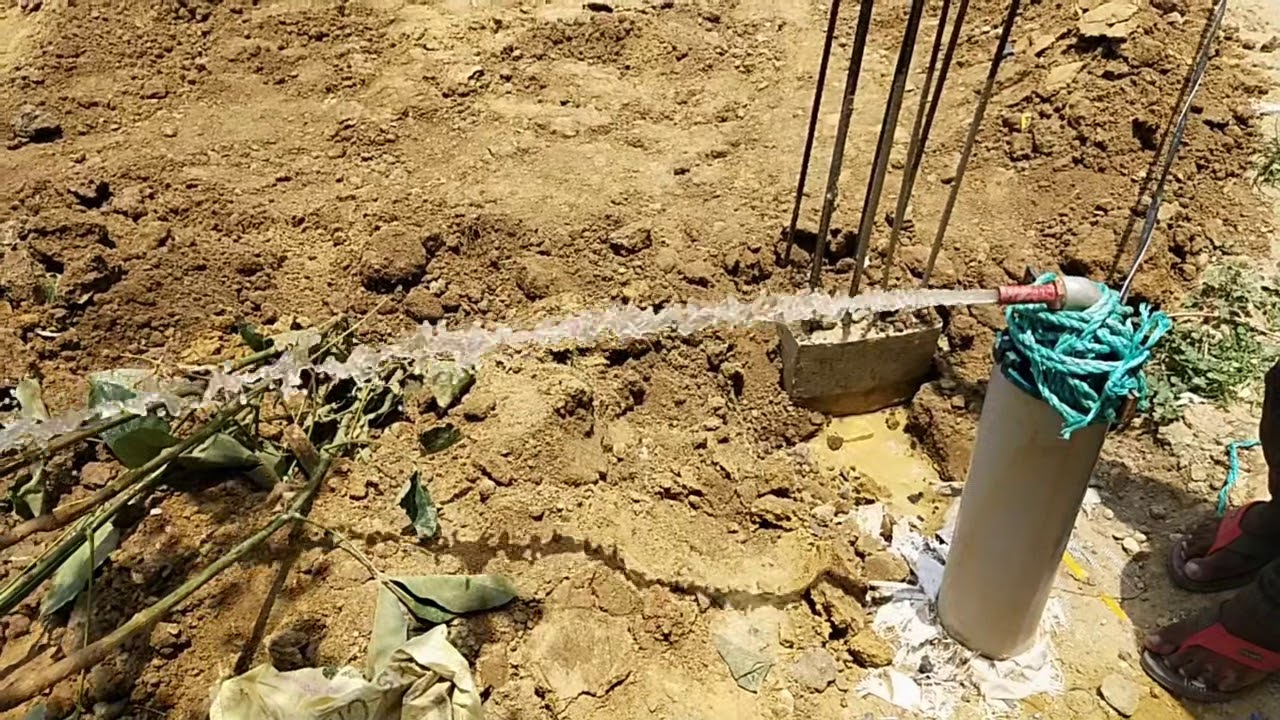 Bore set up for our new construction site - YouTube