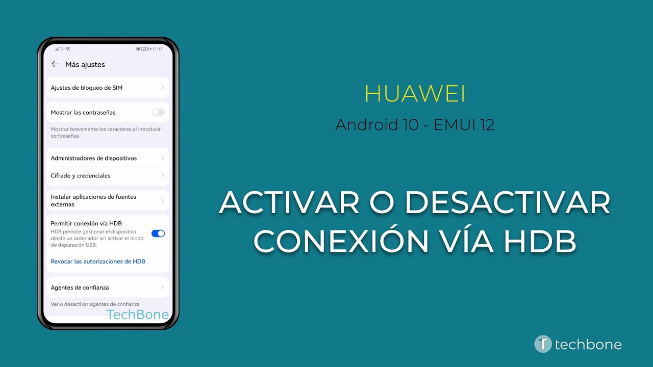 Activar o Desactivar Conexión vía HDB - Huawei [Android 10 - EMUI 12] - YouTube