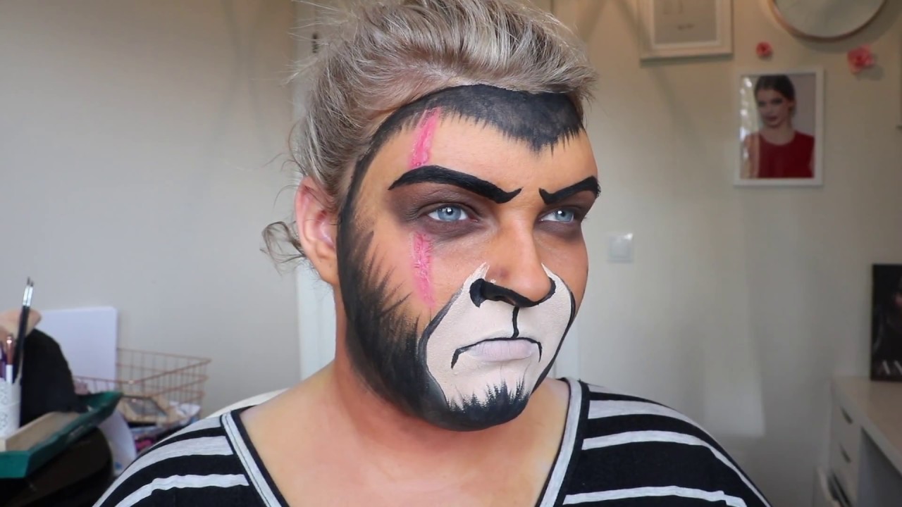 Halloween Scar Face Paint | itsagusatsif - YouTube