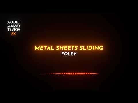 Free Metal Sheets Sliding Sound Effect [Foley] - YouTube