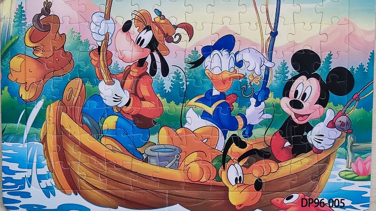 Mickey Mouse : Go Fishing! - Disney animated puzzles for kids | GLIMIGO ...