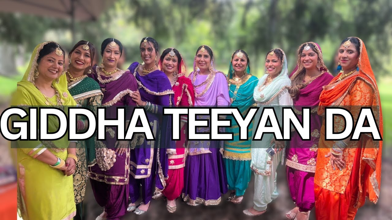 Punjabi Gidha Performance at Teeyan Mela | Vibrant Traditional Suits ...