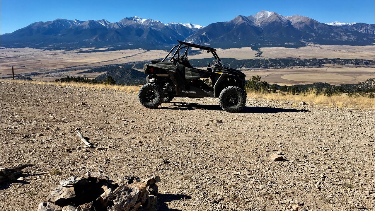 Ripping the Four Mile trails in Buena Vista Colorado in the RZR XP1000 ...