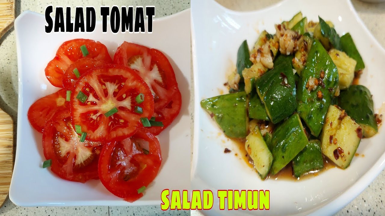 DUA RESEP SALAD TOMAT DAN TIMUN ALA CHINESE FOOD || SALAD TOMAT ...