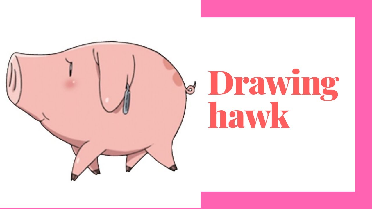 Drawing hawk step by step - YouTube