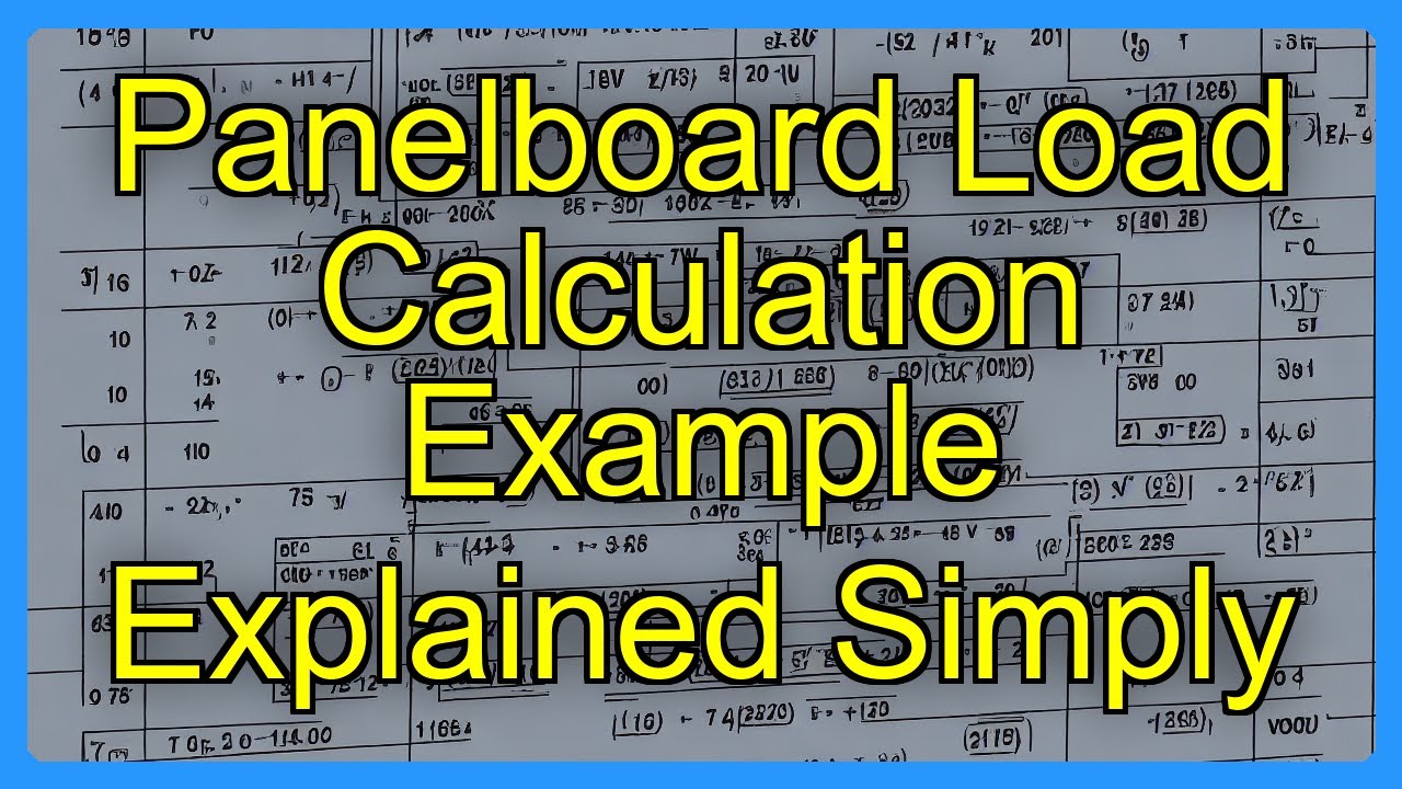 Panelboard Load Calculation Example Explained Simply - YouTube
