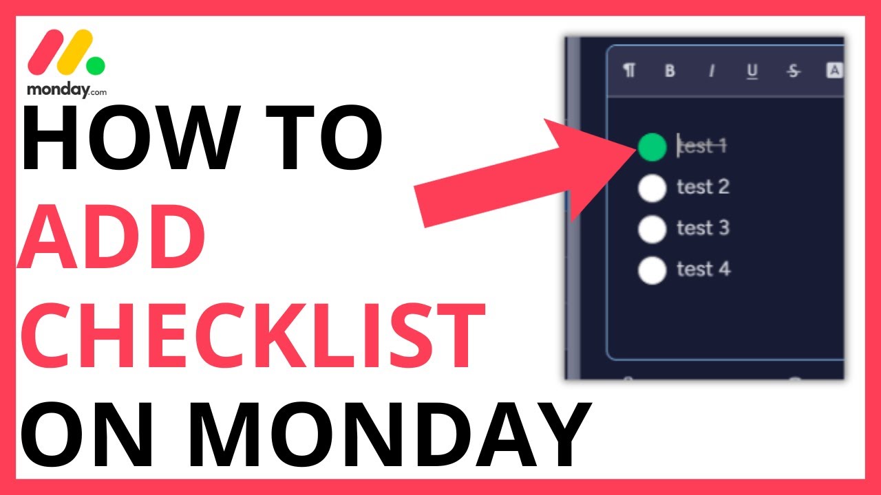 How to Add a Checklist on Monday.com [QUICK GUIDE] - YouTube