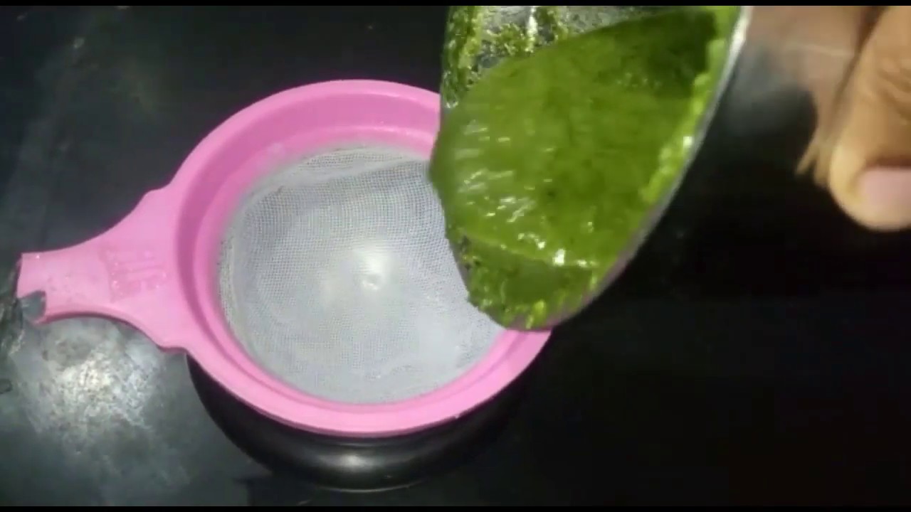 Pani puri water preparation - YouTube