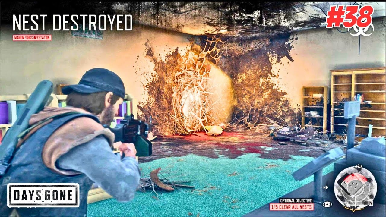ZOMBIES NEST DESTROYED | DAYS GONE GAMEPLAY BY UNKNOWNGAME #38 - YouTube