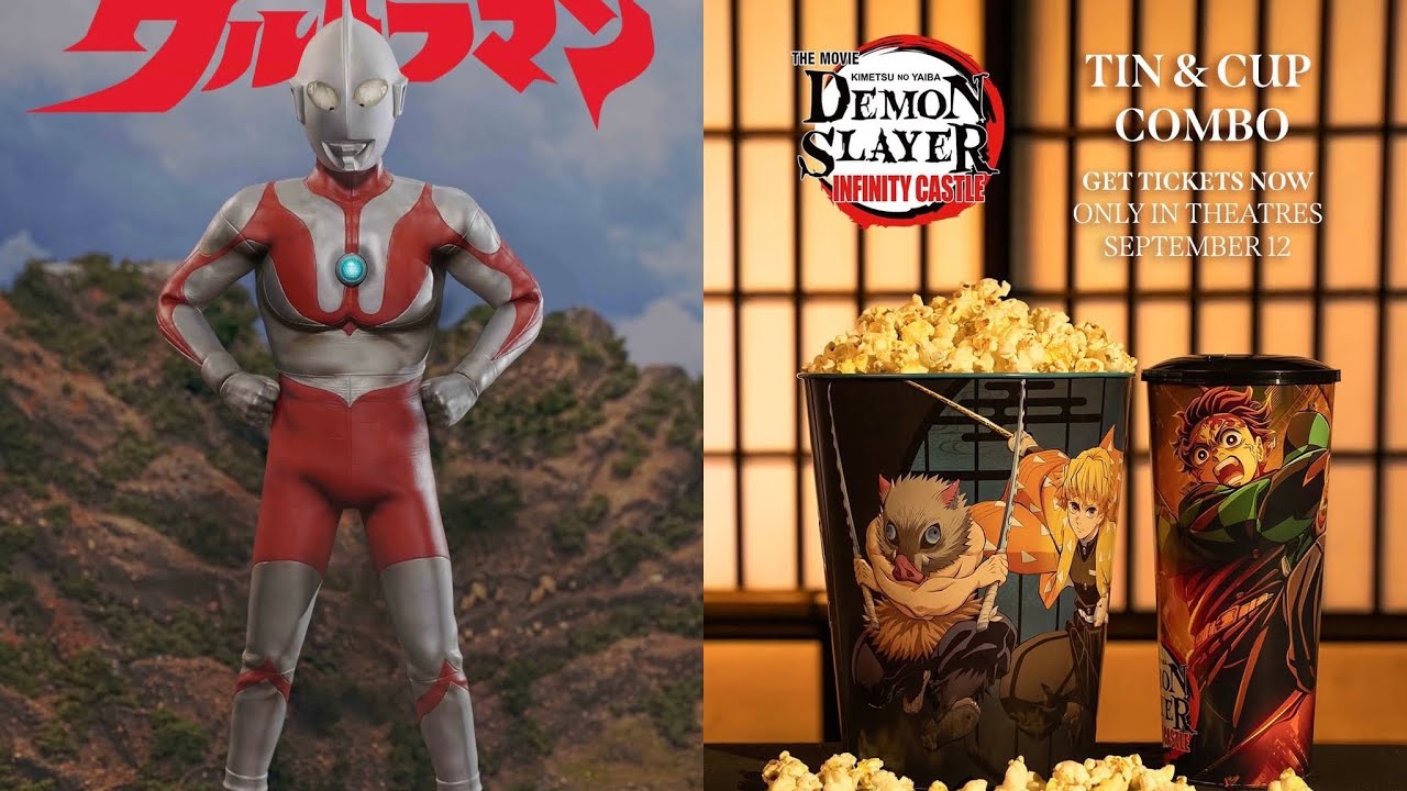 New Demon Slayer Movie Popcorn Bucket Regal Cinemas & Ultraman figure ...