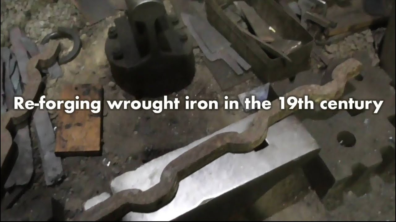 Re-forging wrought iron - YouTube