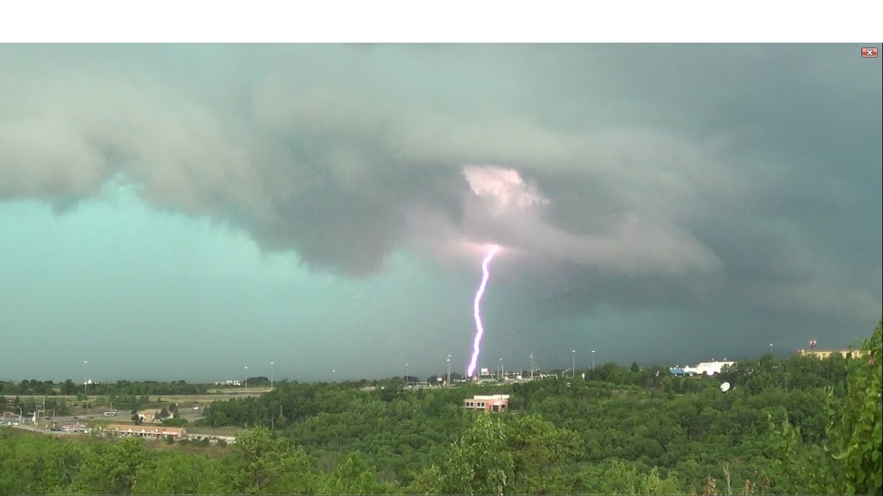 Scranton Wilkes-Barre storm Pennsylvania w/ rotating wall cloud and ...