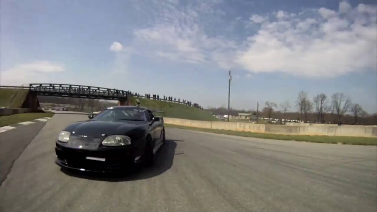 Drifting at Summit Point Raceway- Bridge Course Tandem Chaos - YouTube