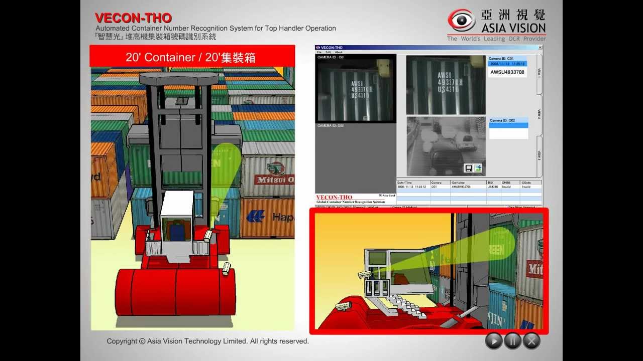 VECON-THO Container Number Recognition ACNR - YouTube