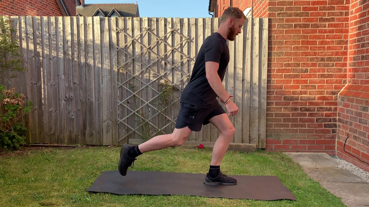 Reverse lunge (bodyweight) - YouTube