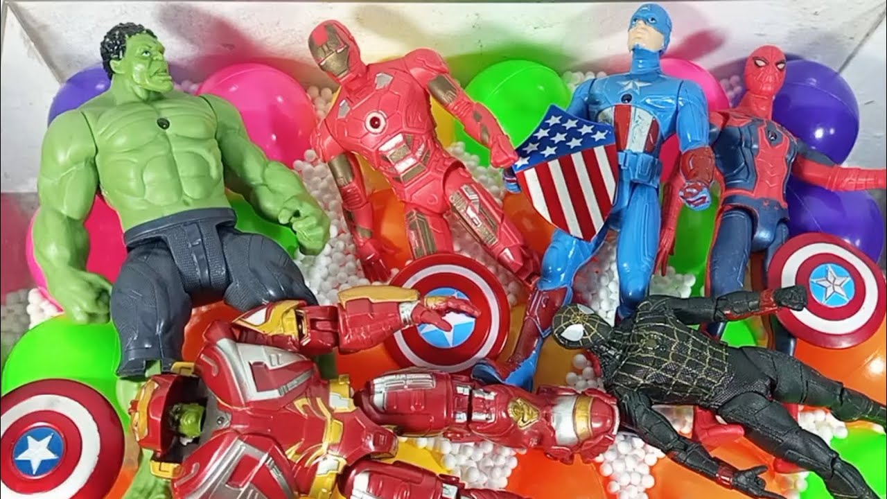 Avengers Superhero Toys,,,Waw Menemukan Mainan Di Box Teman, Sangat ...