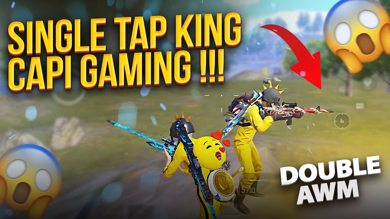 DOUBLE AWM With CAPI GAMING Single Tap KING😱PUBG MOBILE GAMEPLAY BGMI ...