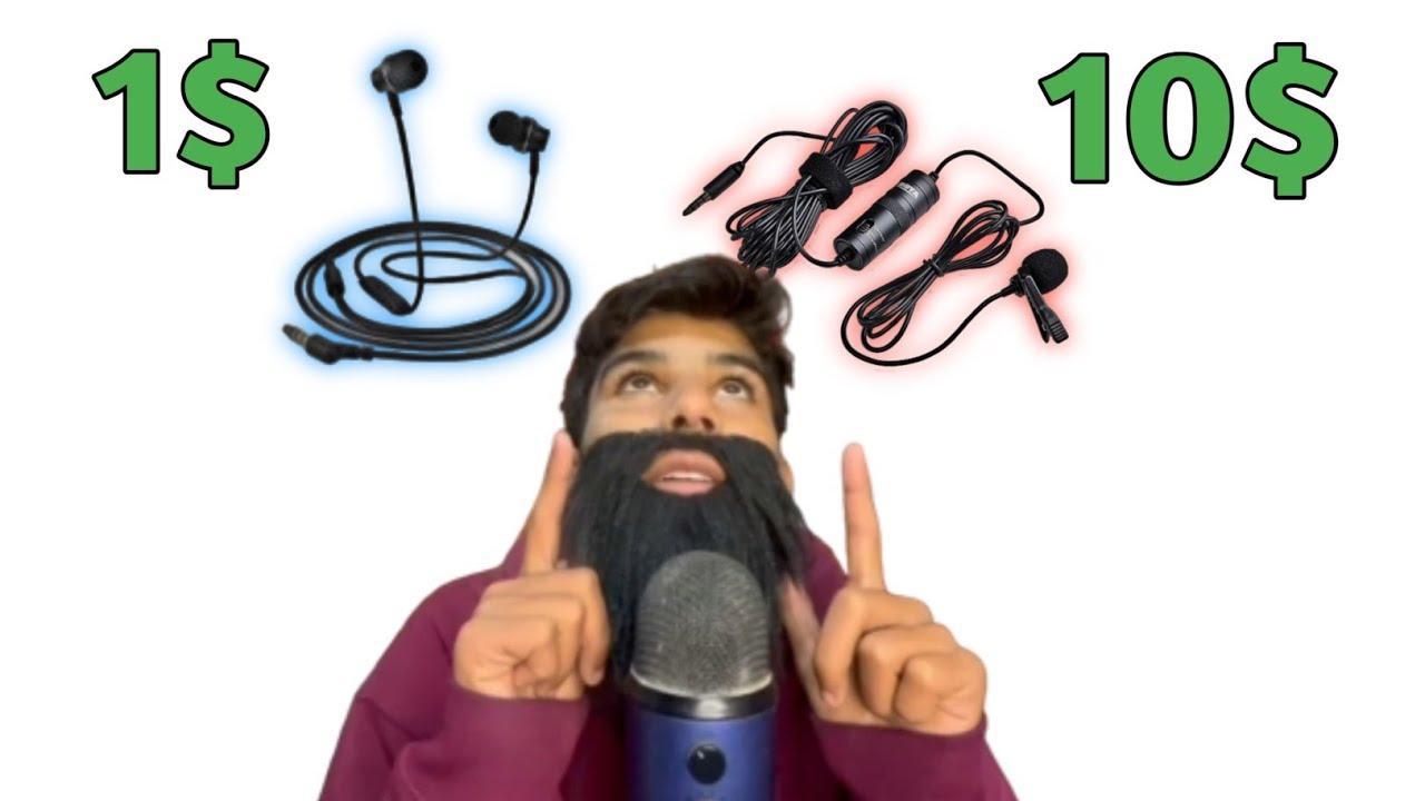 [ASMR] 1$ Microphone vs 10$ dollar microphone - YouTube