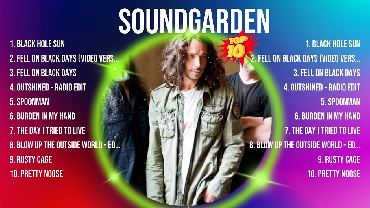 Soundgarden 2024 MIX ~ Top 10 Best Songs ~ Greatest Hits ~ Full Album ...