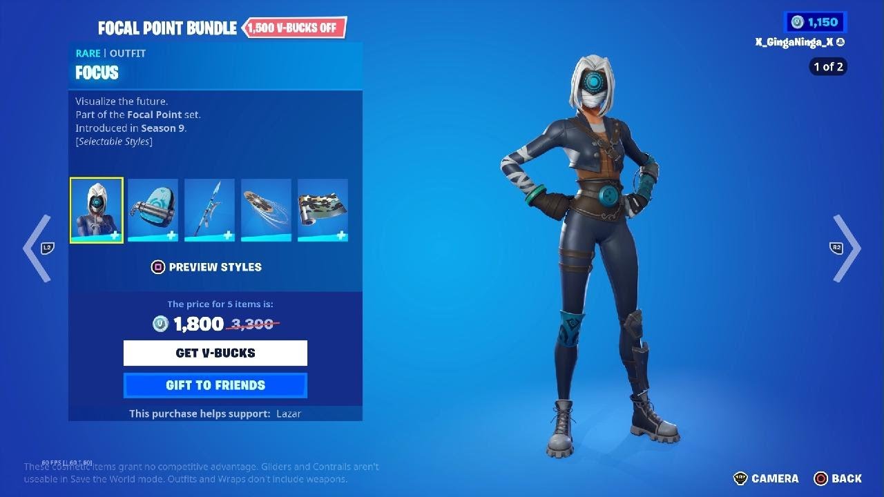 Fortnite Item shop *NEW* Focus bundle [April 6th 2023] - YouTube