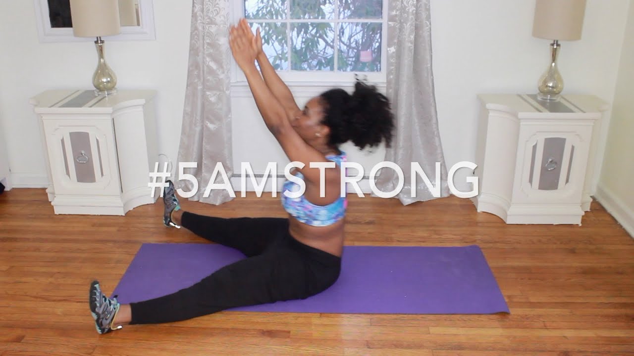 Fitness: Toe Touch Crunch - YouTube