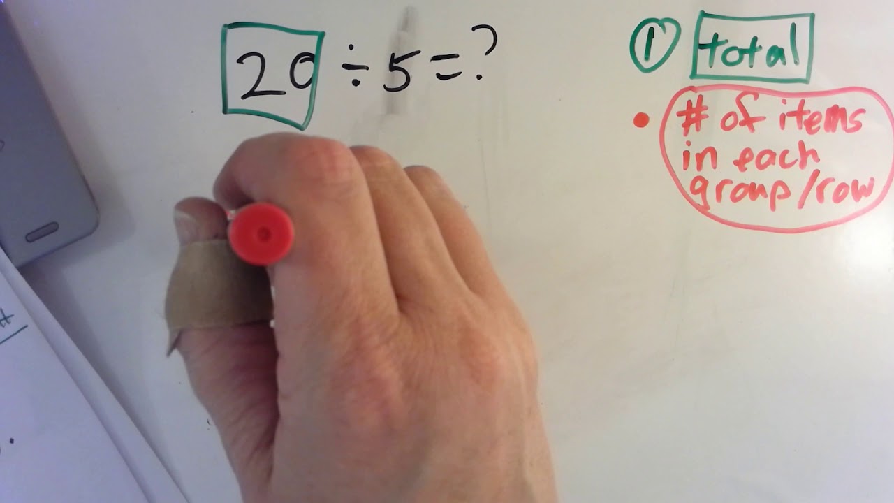 Interpret the unknown in division using the array model Lesson 6 - YouTube