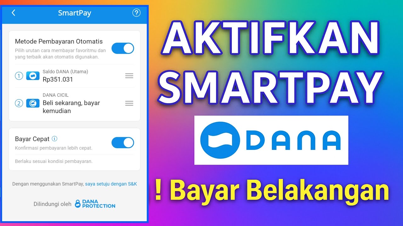 Cara Aktifkan Smartpay Dana Cicil Di Dana - YouTube