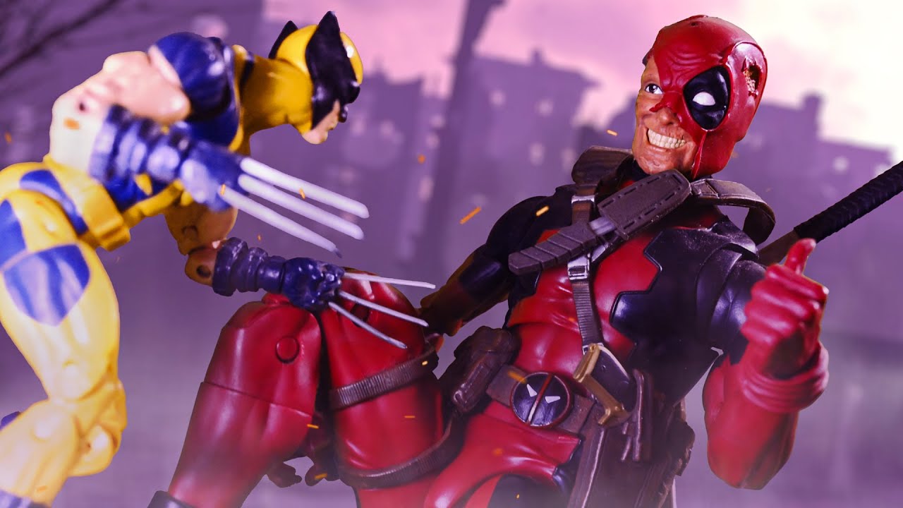 Deadpool vs Wolverine Stop Motion - YouTube