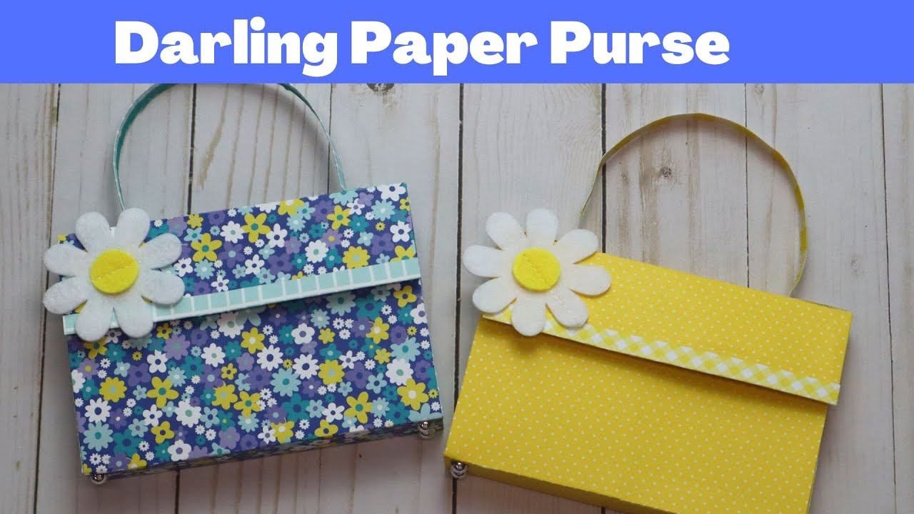 Easy Paper Purse Tutorial - YouTube