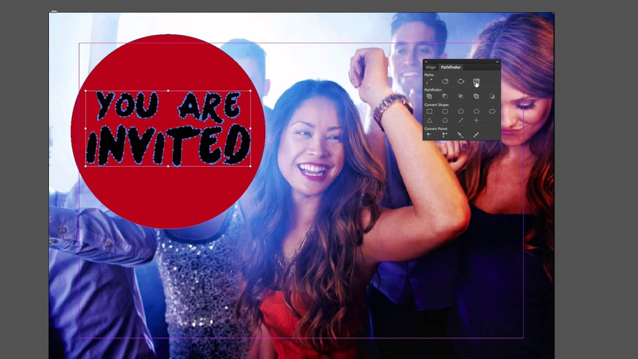 InDesign Tutorial: Pathfinder Tool - YouTube