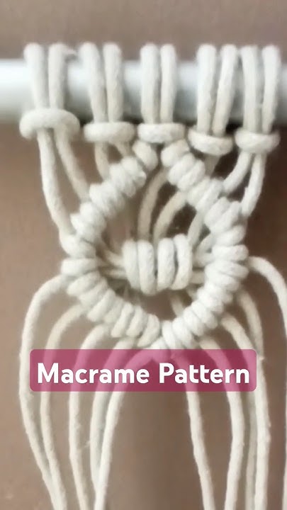 Macrame Pattern #shortsfeed #macrametutorial #macrameknots #macramecreation #macrame # ...