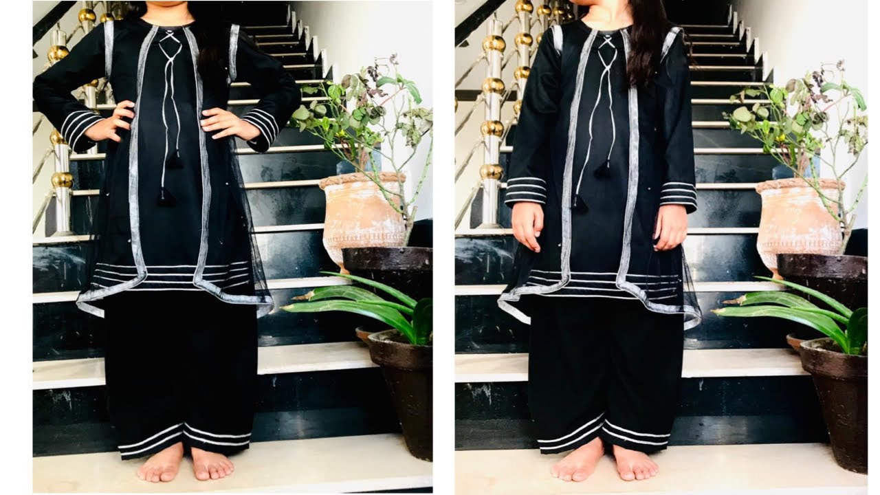 Open gaon cutting and stitching - YouTube