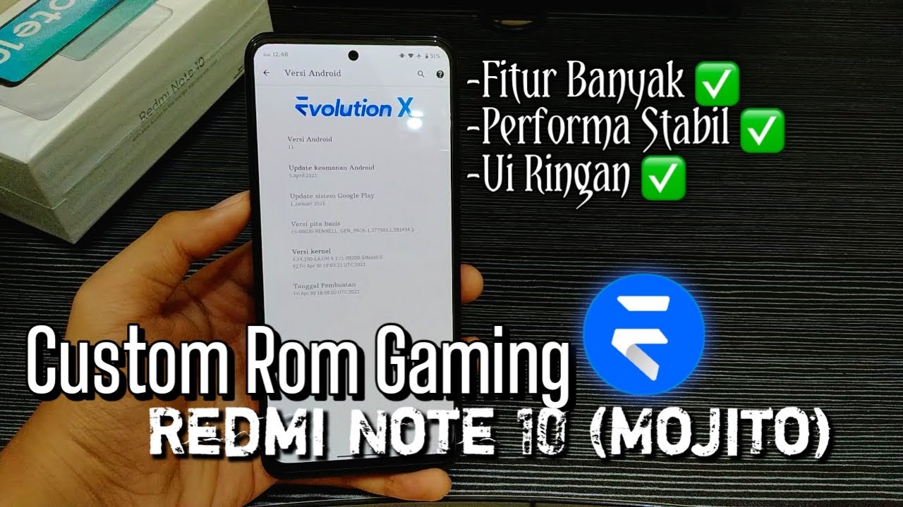 Review Custom Rom Gaming Evolution X Redmi Note 10 - Indonesia - YouTube