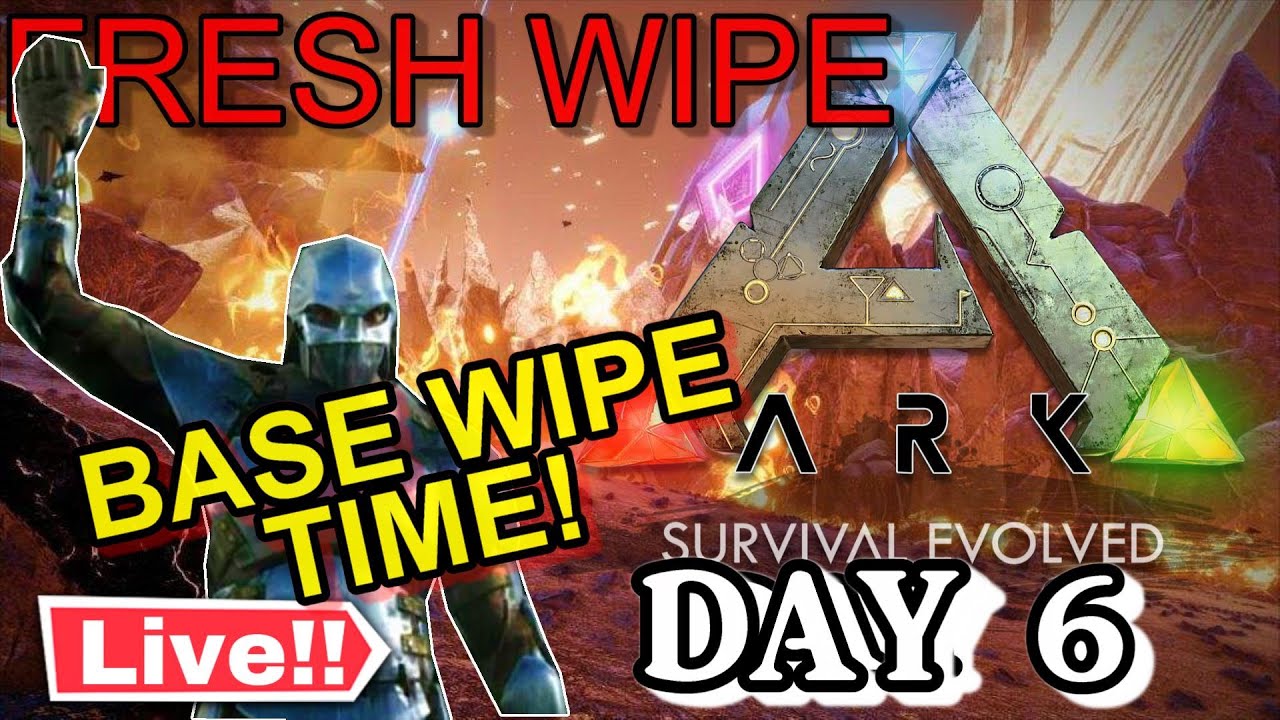 Base Wiped! - Ark Day 6 PART TWO Live - YouTube