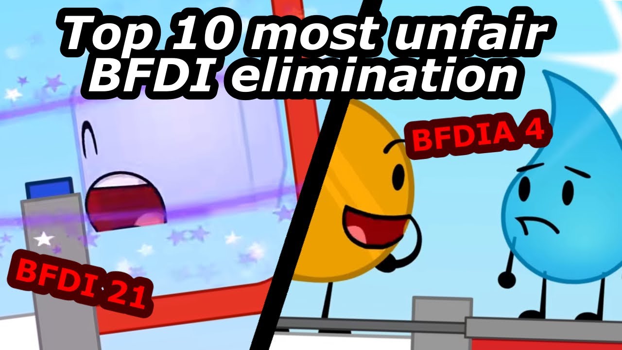Top 10 most UNFAIR eliminations in BFDI… - YouTube
