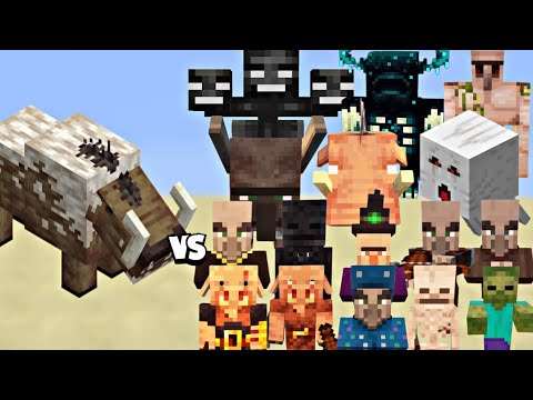 The Minecraft all mobs vs tusklin fight finally revealed #minecraft # ...