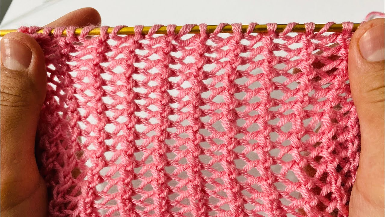 EN KOLAY AJUR ÖRGÜ FİLE MODELİ YAPIMI KNİTTİNG CROCHET AMAZİNG - YouTube