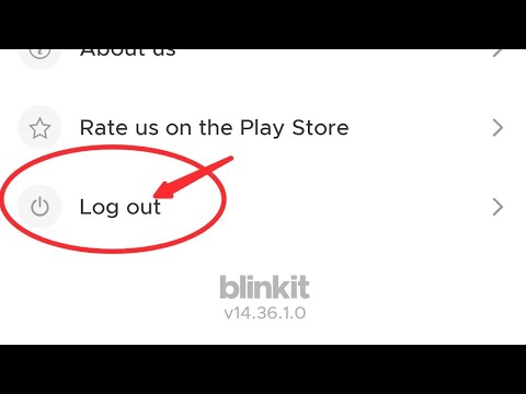 Blinkit me account kaise log out kare, how to log out account in ...