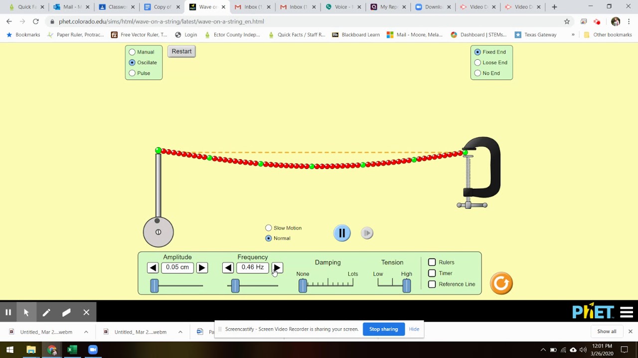 Wave on a String Lab Help Part2 - YouTube