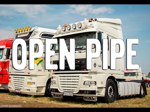 DAF XF 105 Open Pipe - YouTube