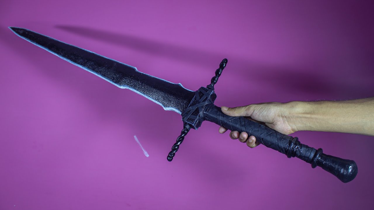 How to Make KGF 2 Adheera Sword | Cardboard DIY - YouTube
