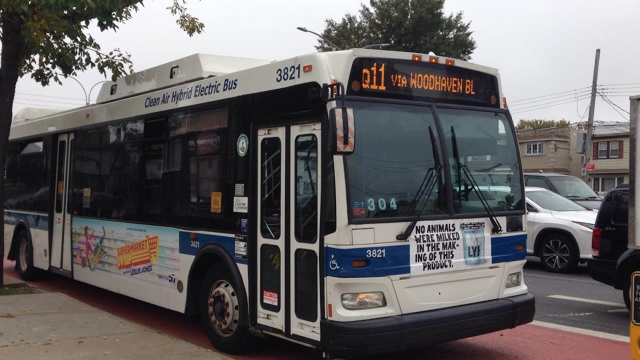 RARE: Orion VII Next Gen. Q11 Bus At Cross Bay Blvd/Sutter Avenue - YouTube