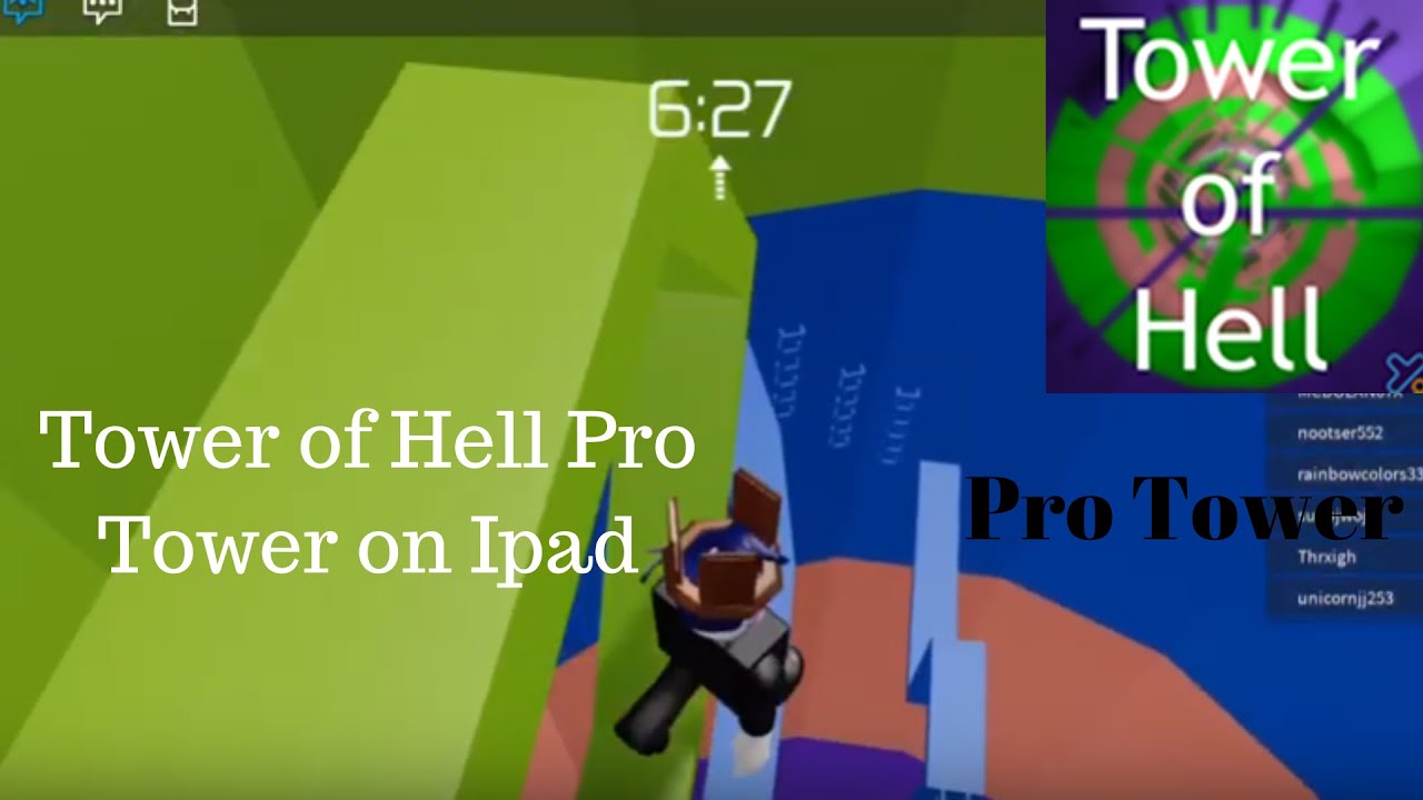 Playing Tower Of Hell Pro Tower On Ipad - YouTube