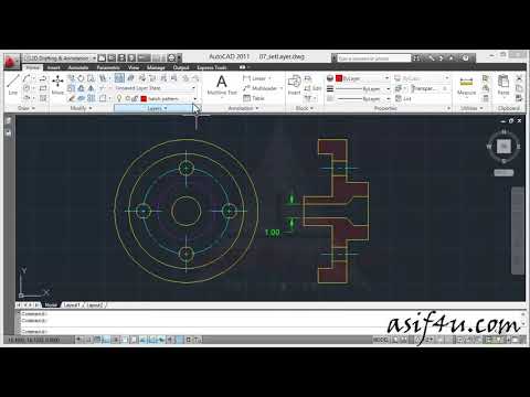 AutoCAD Essential Training 55 switch to current layer - YouTube