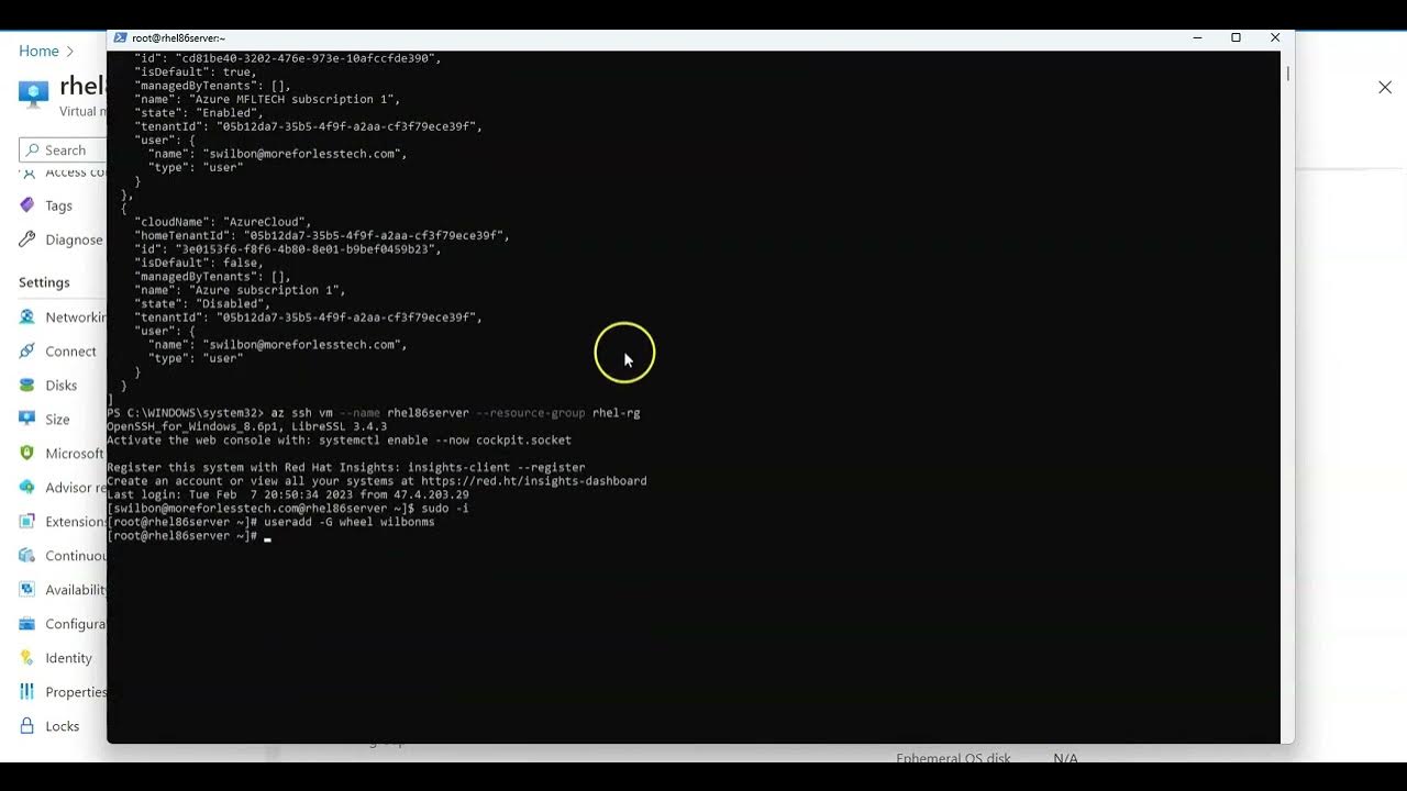 Add User Access To Rhel8 6 Winscp Youtube