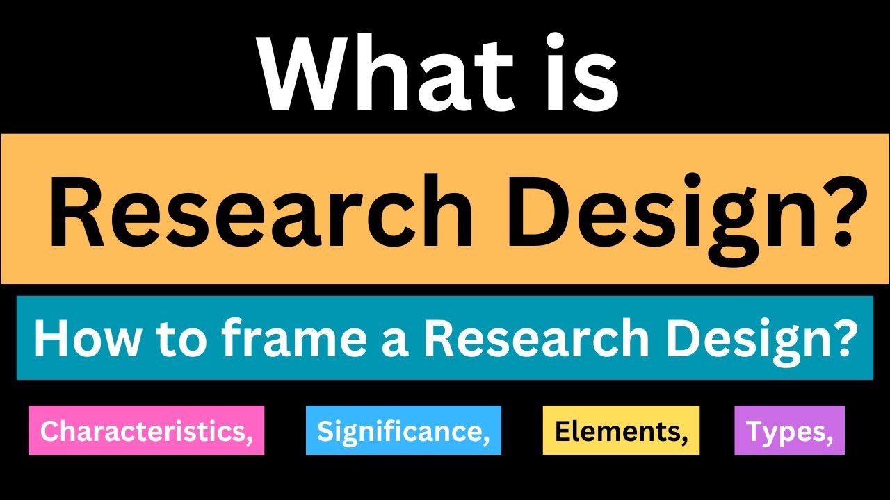 What is Research Design | How to frame it | characteristic ...